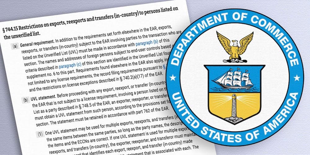 The Unverified List:What it Means to Exporters, Reexporters, and In ...